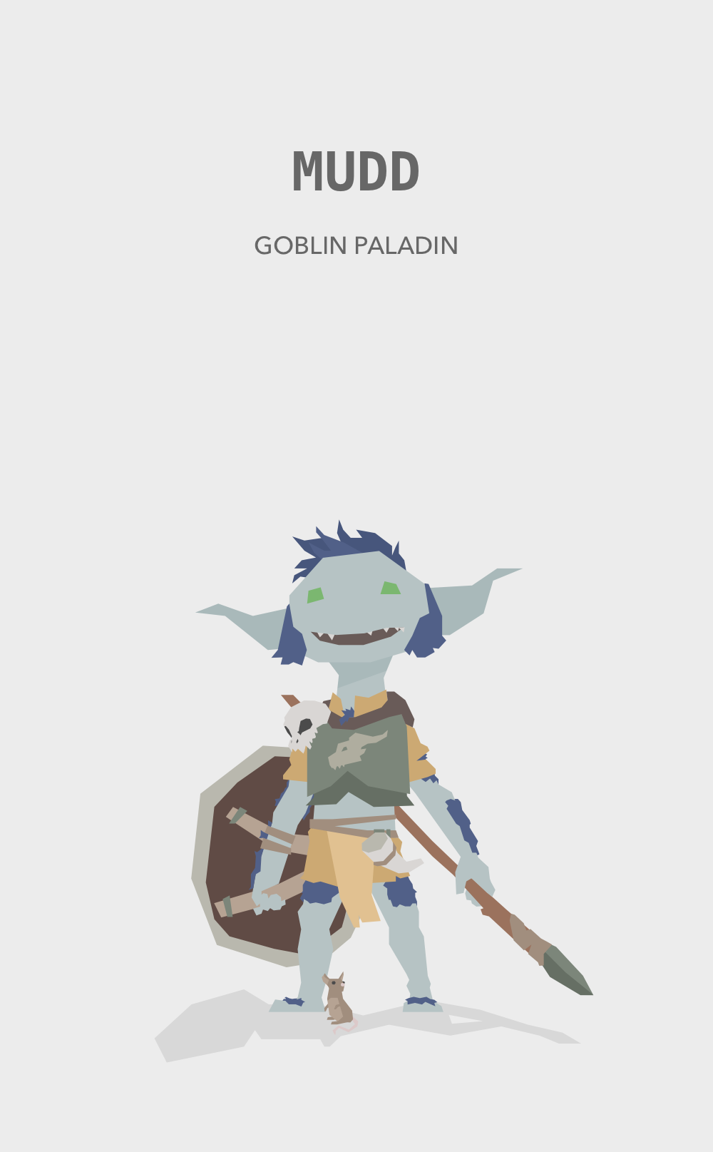 Full body – flat vector style | D&D Art